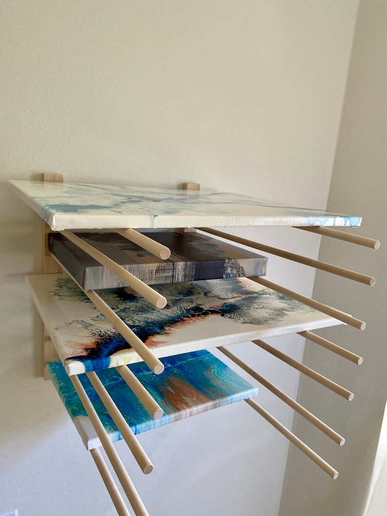 Large Wall Mounted Canvas Drying Rack Painting Acrylic - Etsy