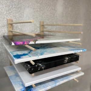 Large Wall Mounted Canvas Drying Rack Painting Acrylic - Etsy