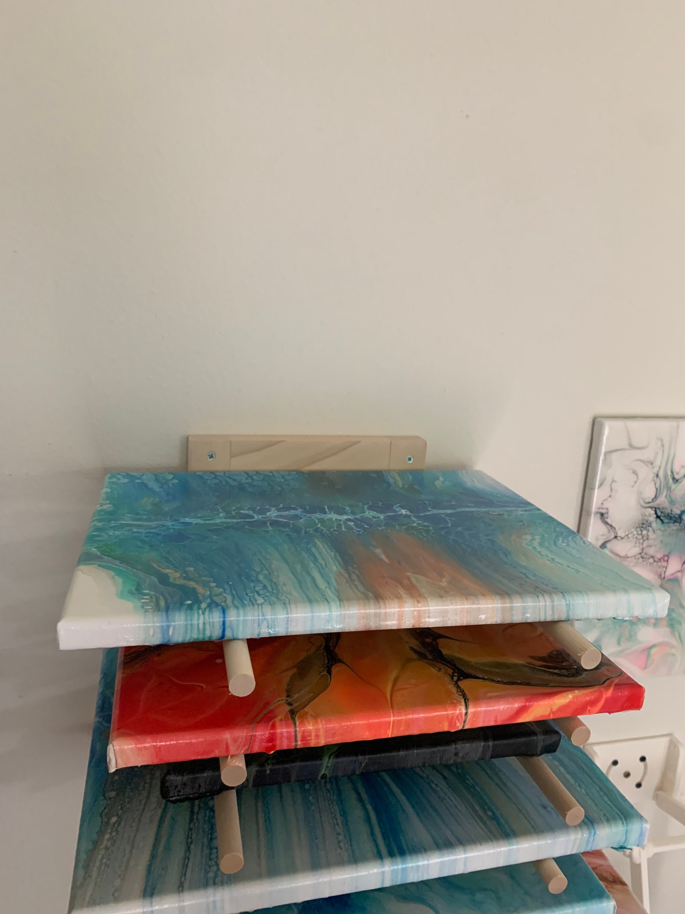 Wall Mounted Painting Canvas Drying Rack Acrylic Resin - Etsy