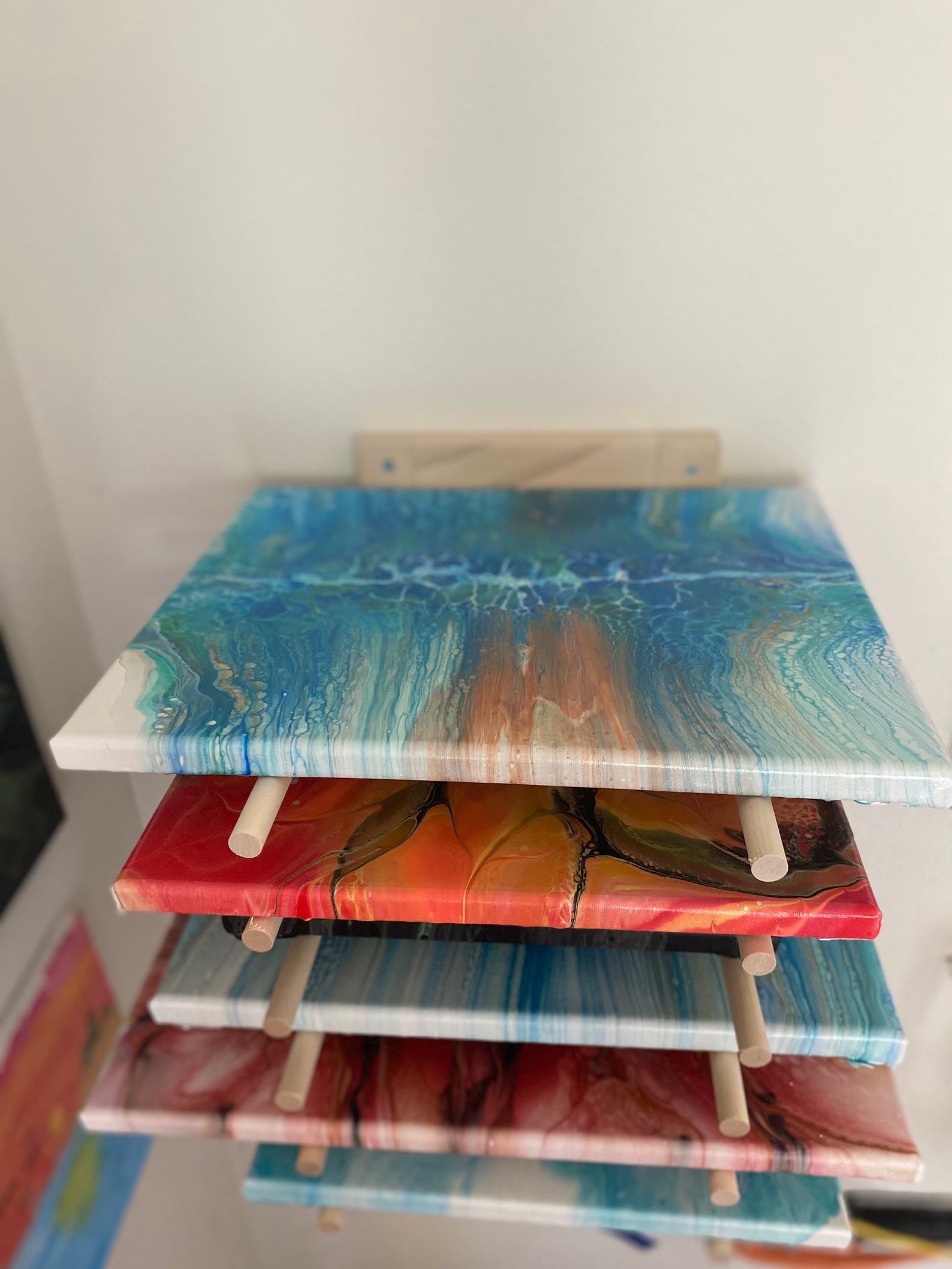 Wall Mounted Painting Canvas Drying Rack Acrylic Resin - Etsy