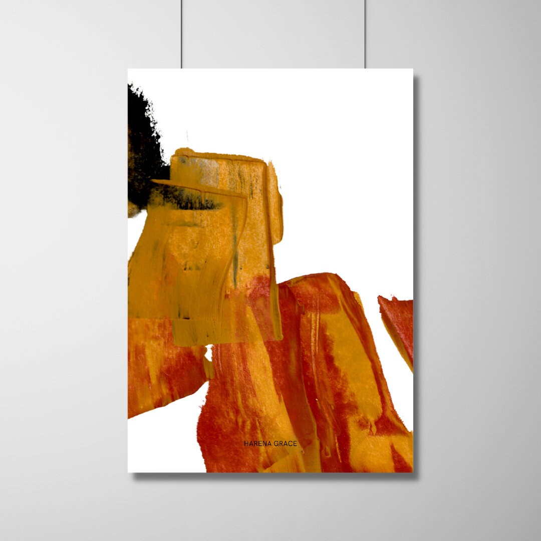 BROWN ABSTRACT ART | Aesthetic Painting | Designer Wall Art | High End ...