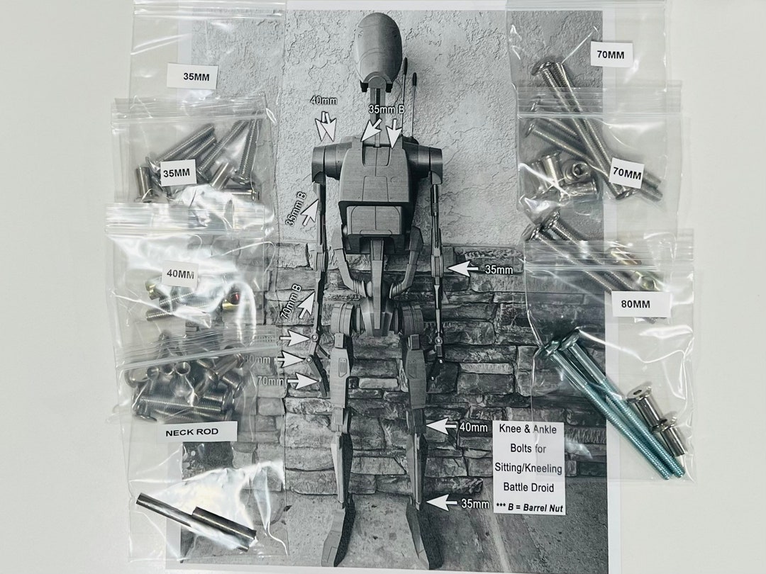 Battle Droid - Bolt Kit - Etsy