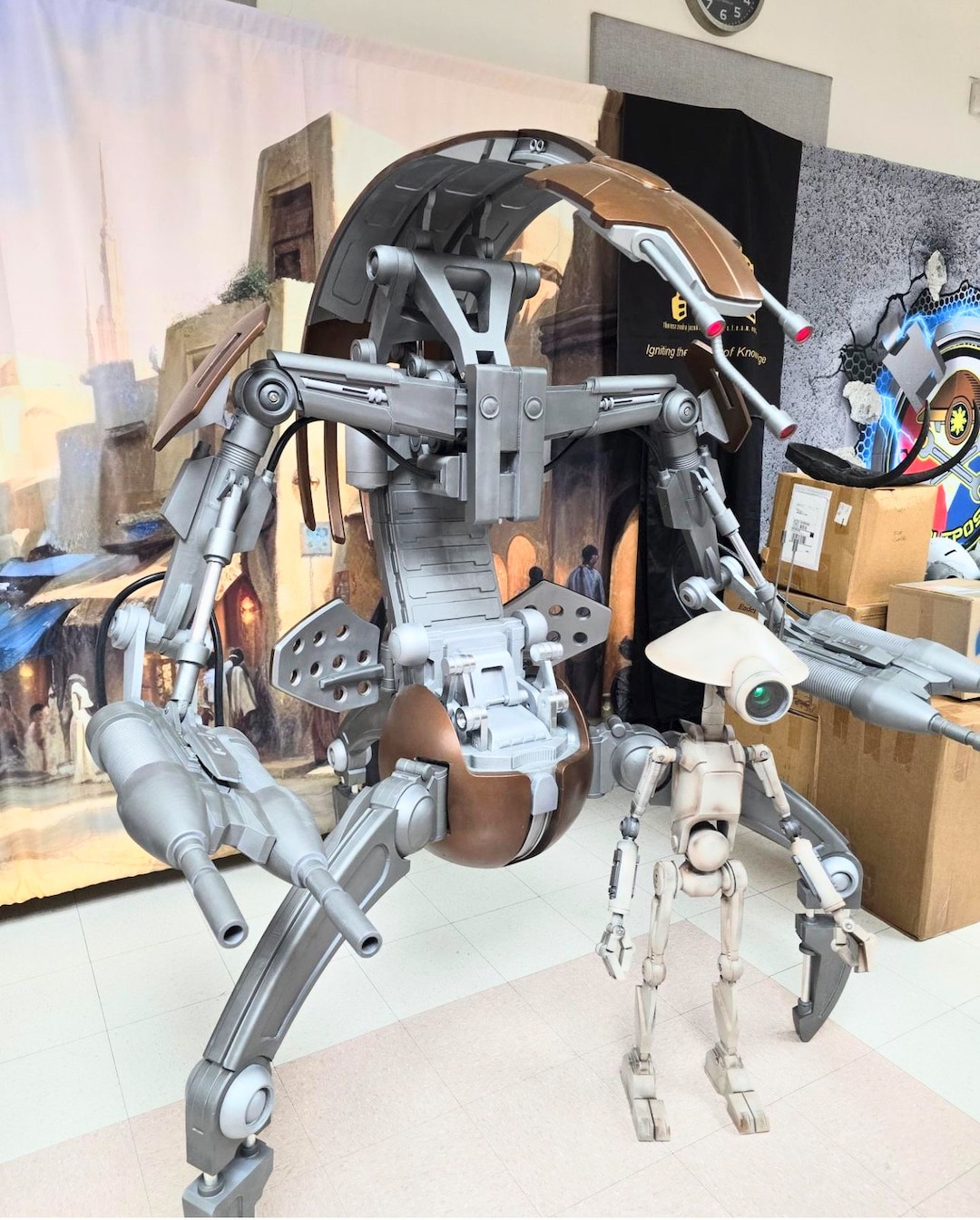 Finished Droideka Droid: Painted & Weathered, Posable Head - Etsy
