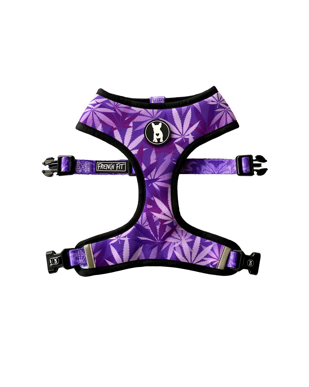 Purple Passion Cannabis and Marble Reversible Dog Harness - Etsy