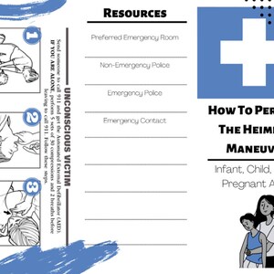 Emergency Brochure Pack of 7 blue - Etsy