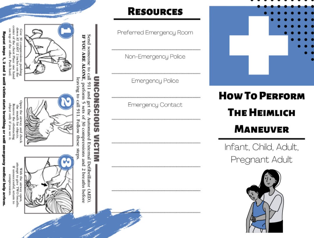 Emergency Brochure Pack of 7 blue - Etsy
