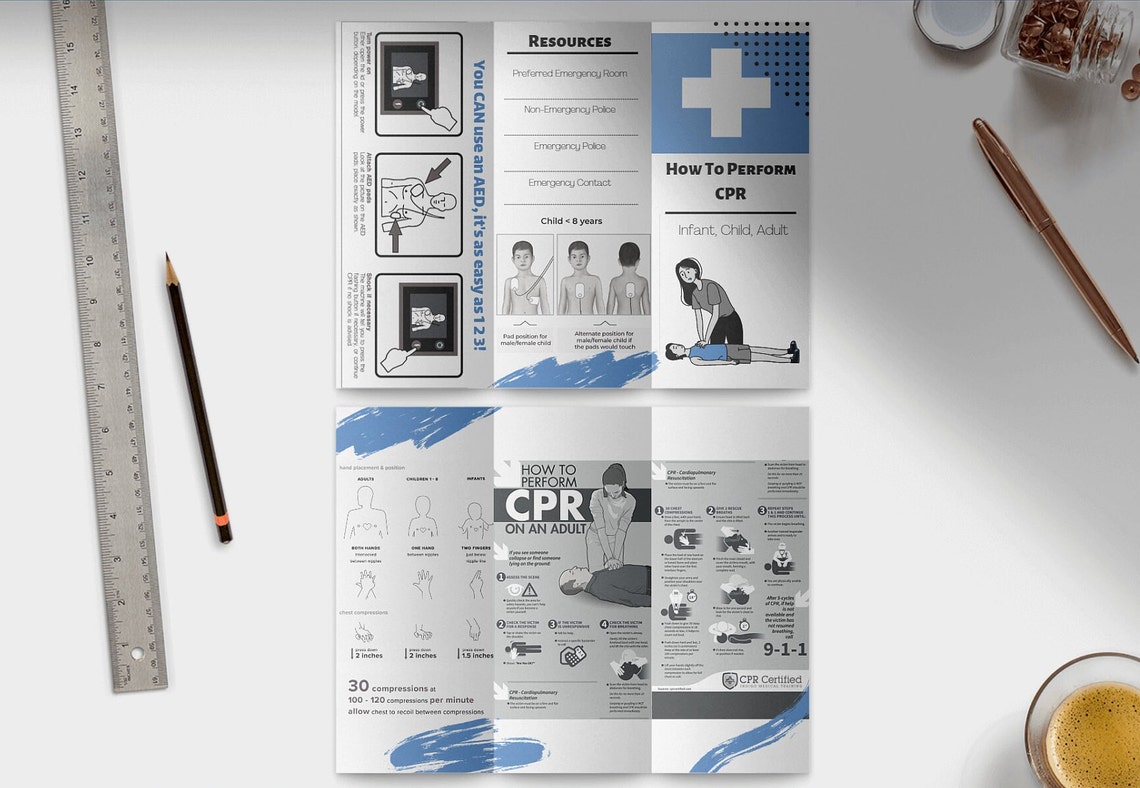 Emergency Brochure Pack of 7 blue - Etsy