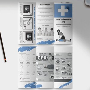 Emergency Brochure Pack of 7 blue - Etsy