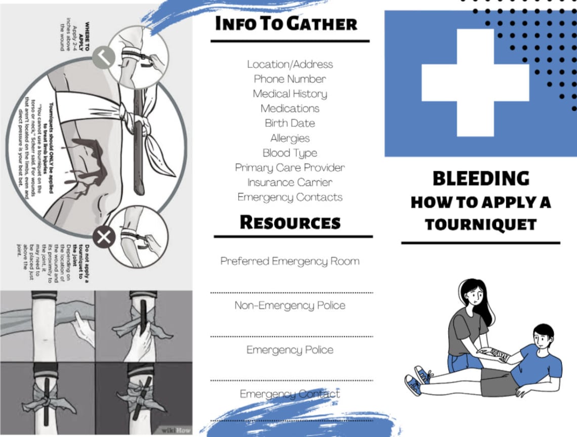 Emergency Brochure Pack of 7 blue - Etsy