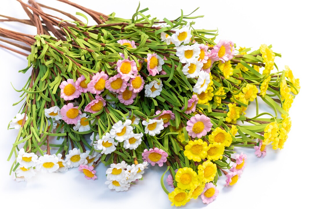 Handmade Real Touch Artificial Daisy Bridal Bouquet - Wedding ...