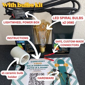 Skateboard Light Kit | DIY | Two Bulbs - Etsy