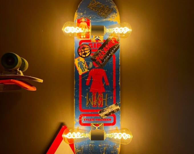 Skateboard Light Kit DIY Quattro Ceiling Wall Lamp Upcycle - Etsy