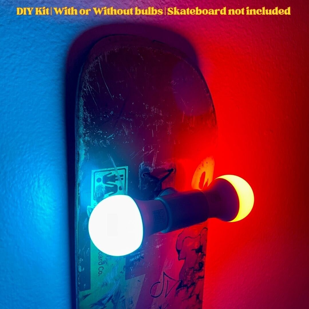 Skateboard Light Kit DIY Two Bulbs - Etsy