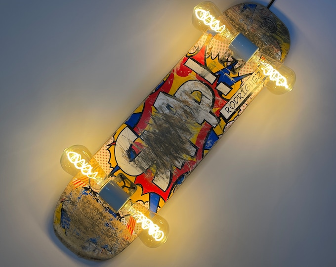 Skateboard Light Kit | DIY | Quattro | Ceiling | Wall Lamp | Upcycle - Etsy