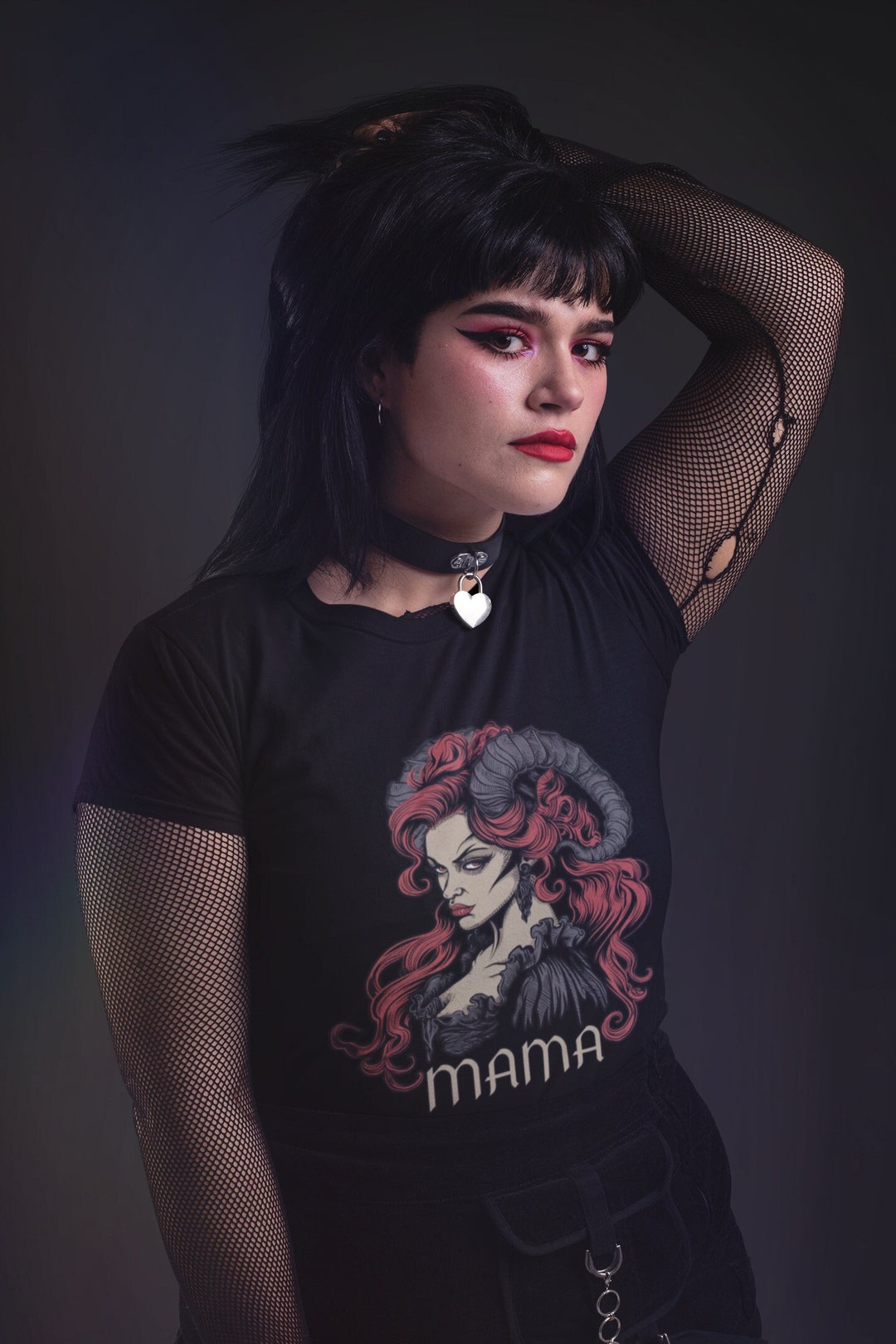 Mama T-shirt Dreamcore Grunge Clothing Horror Egirl Clothes Dark Pastel ...