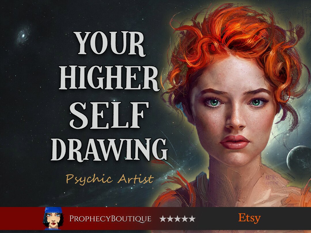 Higher Self Drawing & Psychic Reading I Will Draw Your Higher Self, Daimon Portrait Psychic ...