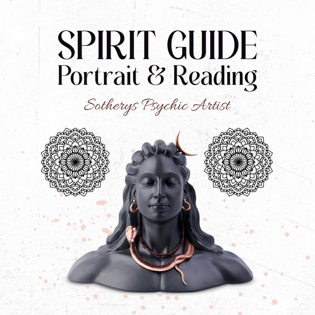 Spirit Guide Portrait & Psychic Reading | Spirit Guide Altar Art and ...