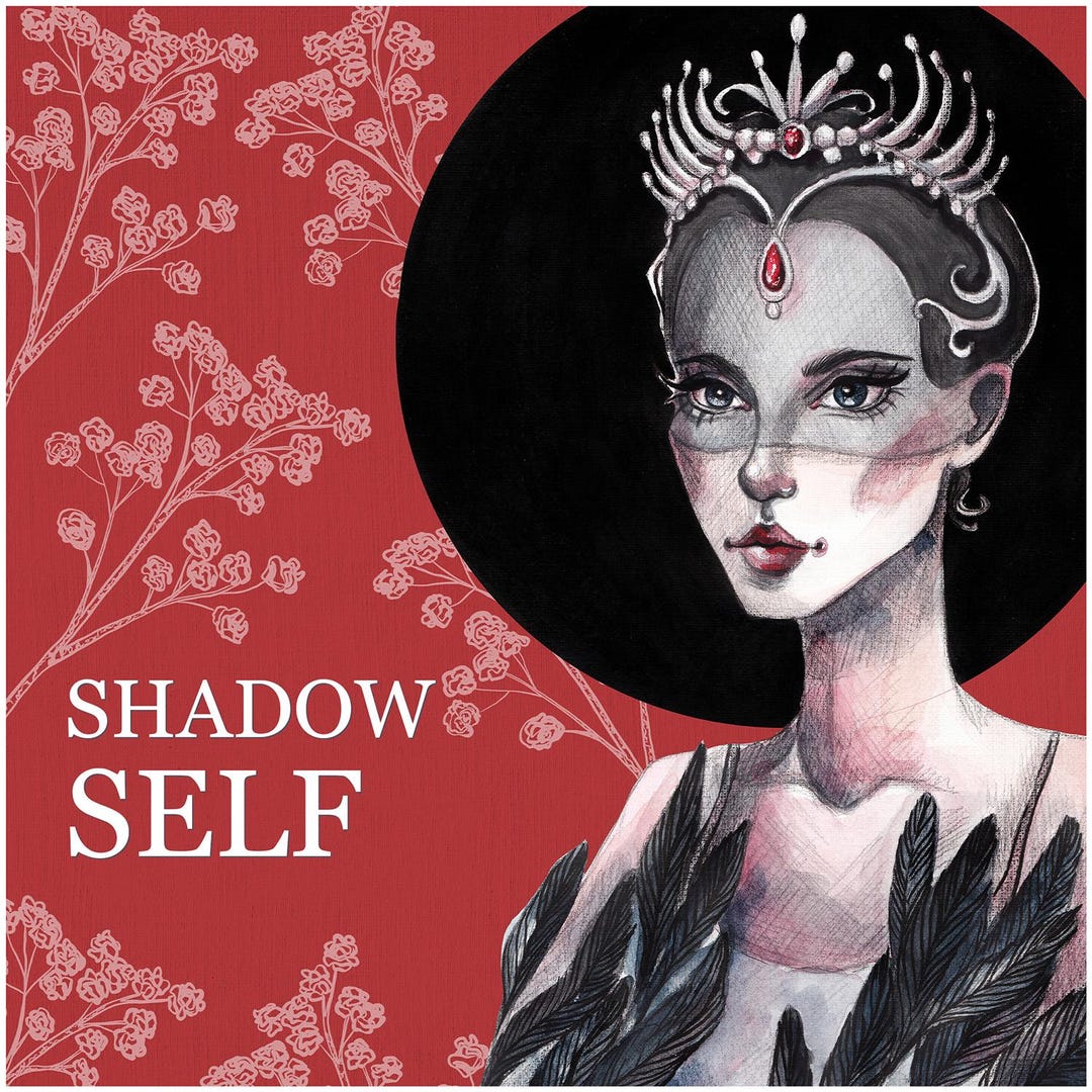 Shadow Self Portrait | Psychic Tarot Reading & Spiritual Art (digital ...