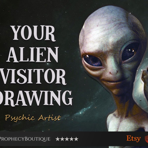 Alien Drawing - Etsy