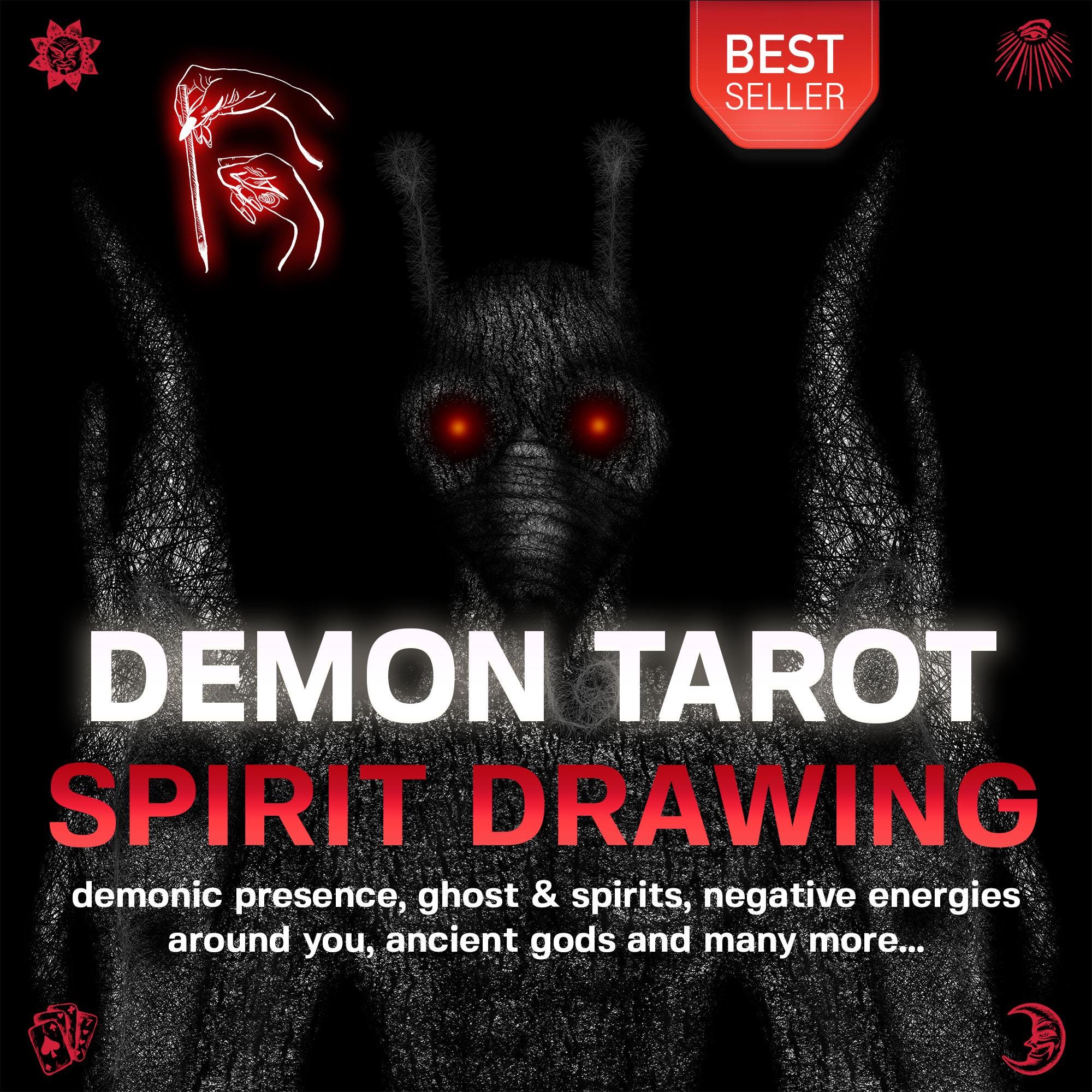 Gothic Demon Portrait & Tarot Reading | Dark Art and Written Insights ...