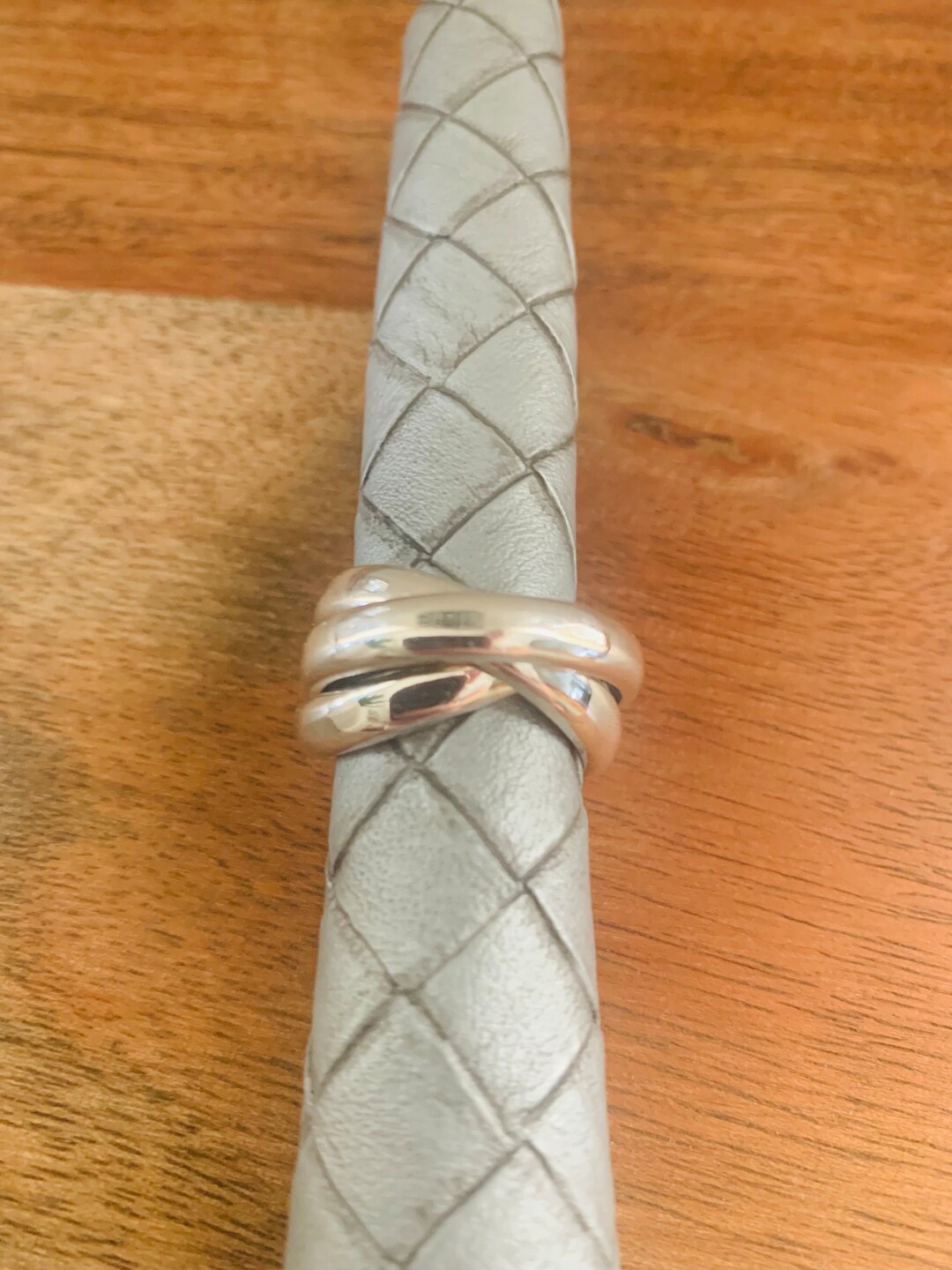 Sterling Silver Interlocking Rings (3 Bands) - Etsy