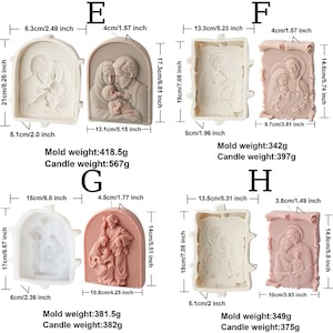 Catholic Large Jesus Family Statue Candle Mold DIY Apostle Portrait ...