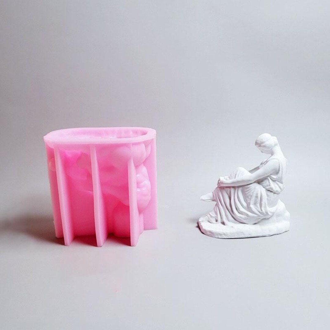 Ancient Greek Roman Woman Sculpture Plaster Decor Mold DIY Portrait ...