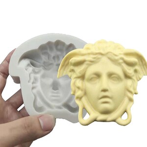 Greek Mythology Medusa Cake Decorate Fondant Mold, Diy Face Statue ...