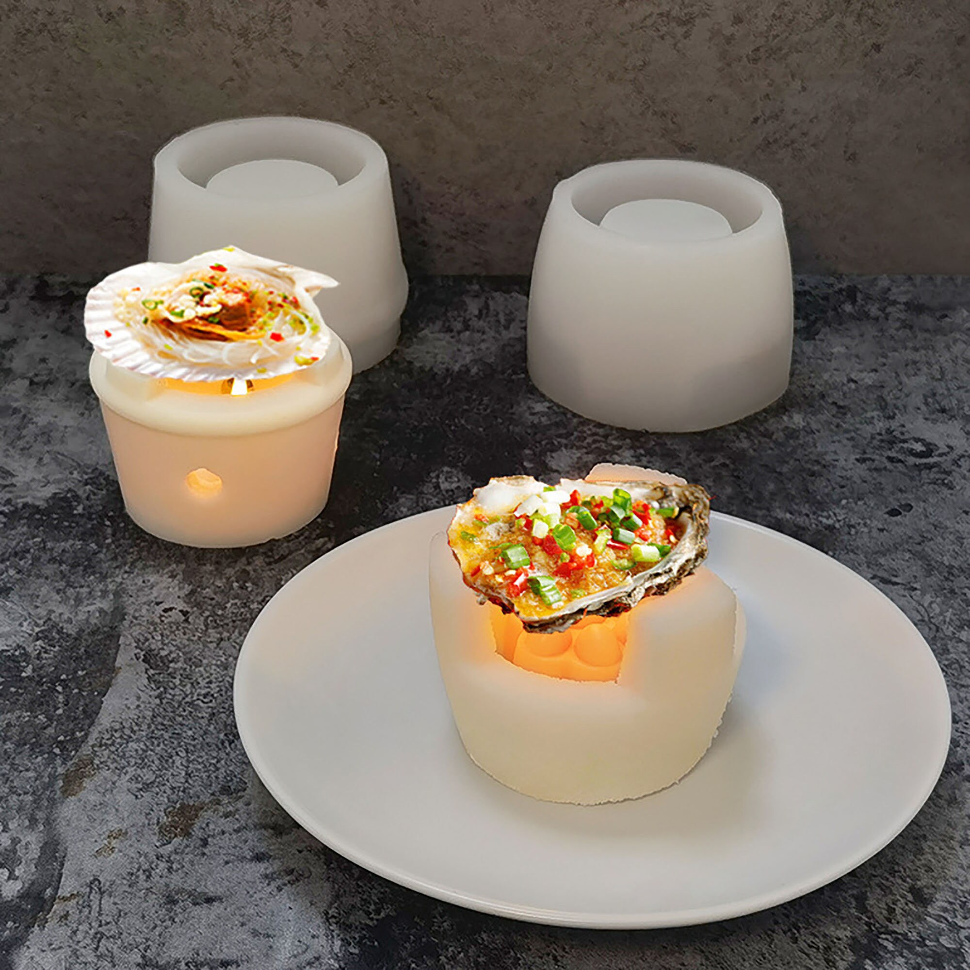 Mini Stove Gypsum Cement Silicone Mold, DIY Kitchen Bbq Wax Melts ...