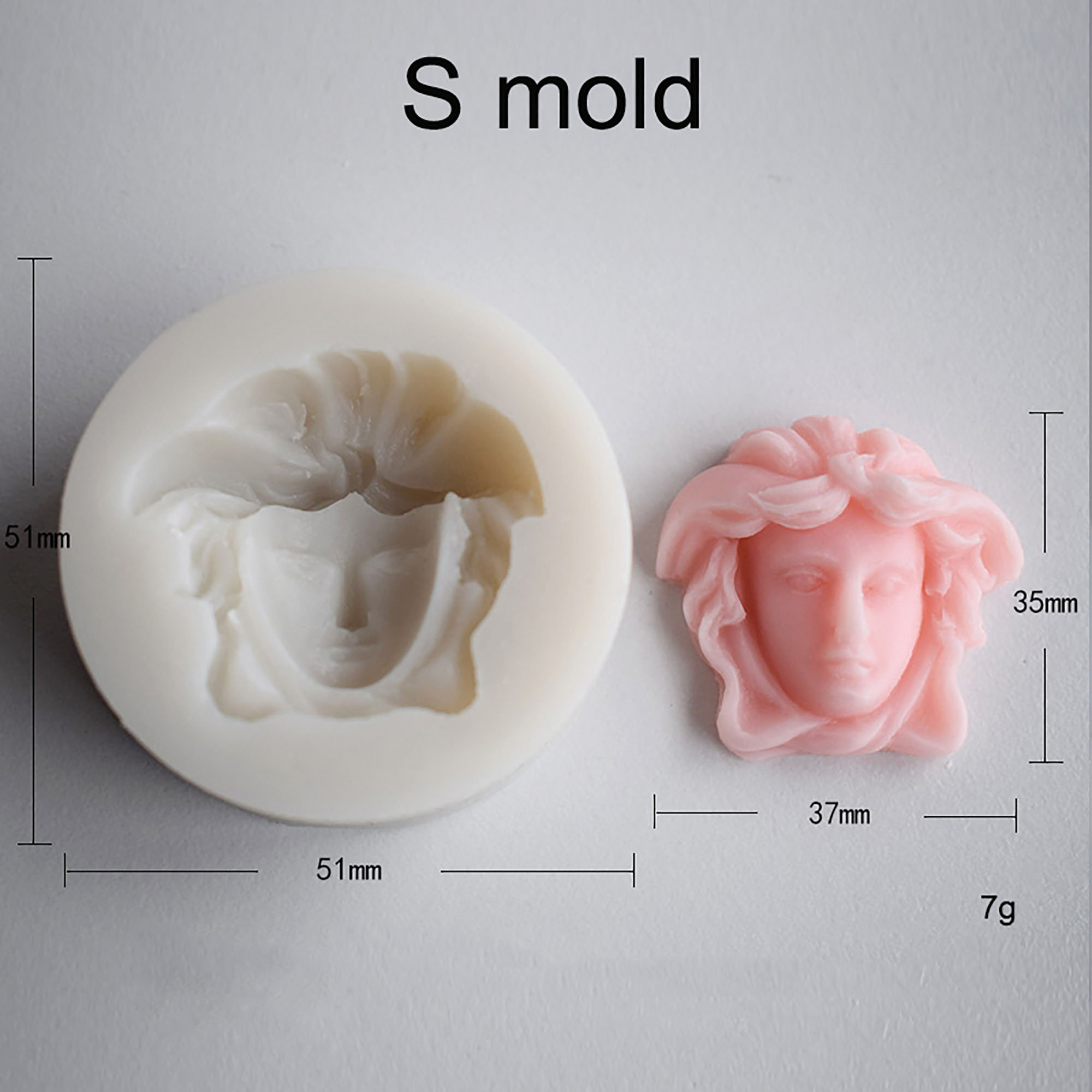 Greek Mythology Medusa Cake Decorate Fondant Mold, Diy Face Statue ...