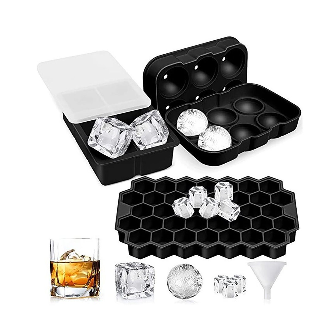 Diamond Honeycomb Square Ice Compartment Ice Box Silicone Mould 6 ...