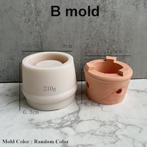Mini Stove Gypsum Cement Silicone Mold, DIY Kitchen Bbq Wax Melts ...