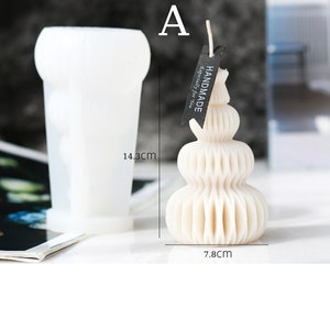 Large Origami Christmas Tree Aroma Candle Silicone Mold Diy Christmas ...