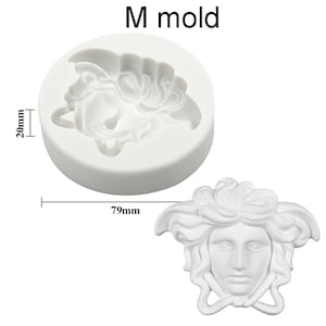 Greek Mythology Medusa Cake Decorate Fondant Mold, Diy Face Statue ...