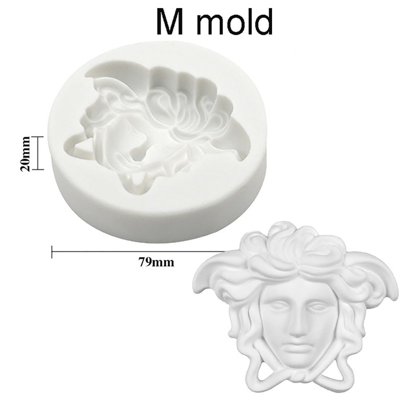 Greek Mythology Medusa Cake Decorate Fondant Mold Diy Face - Etsy