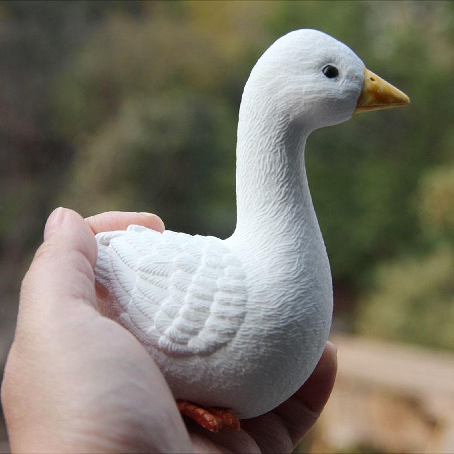 3D Large White Goose Aroma Plaster Ornament Silicone Mold DIY Duck ...