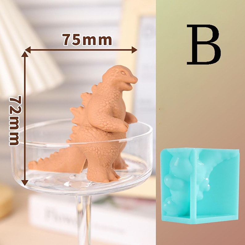 Godzilla Ice Cube Silicone Mold: Bar Bartender Ice Ball,gysum Making - Etsy