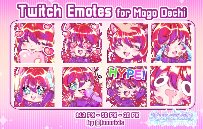 Custom Twitch Emote Commissions Sticker Packs for Twitch | Etsy
