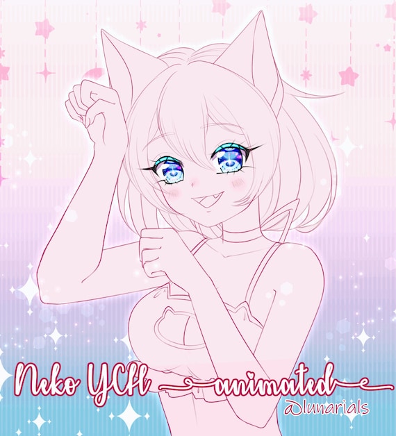 Neko YCH Commission animated - Etsy