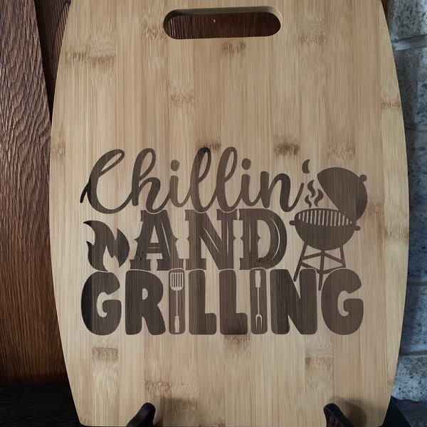 Grillin and Chillin Sign - Etsy