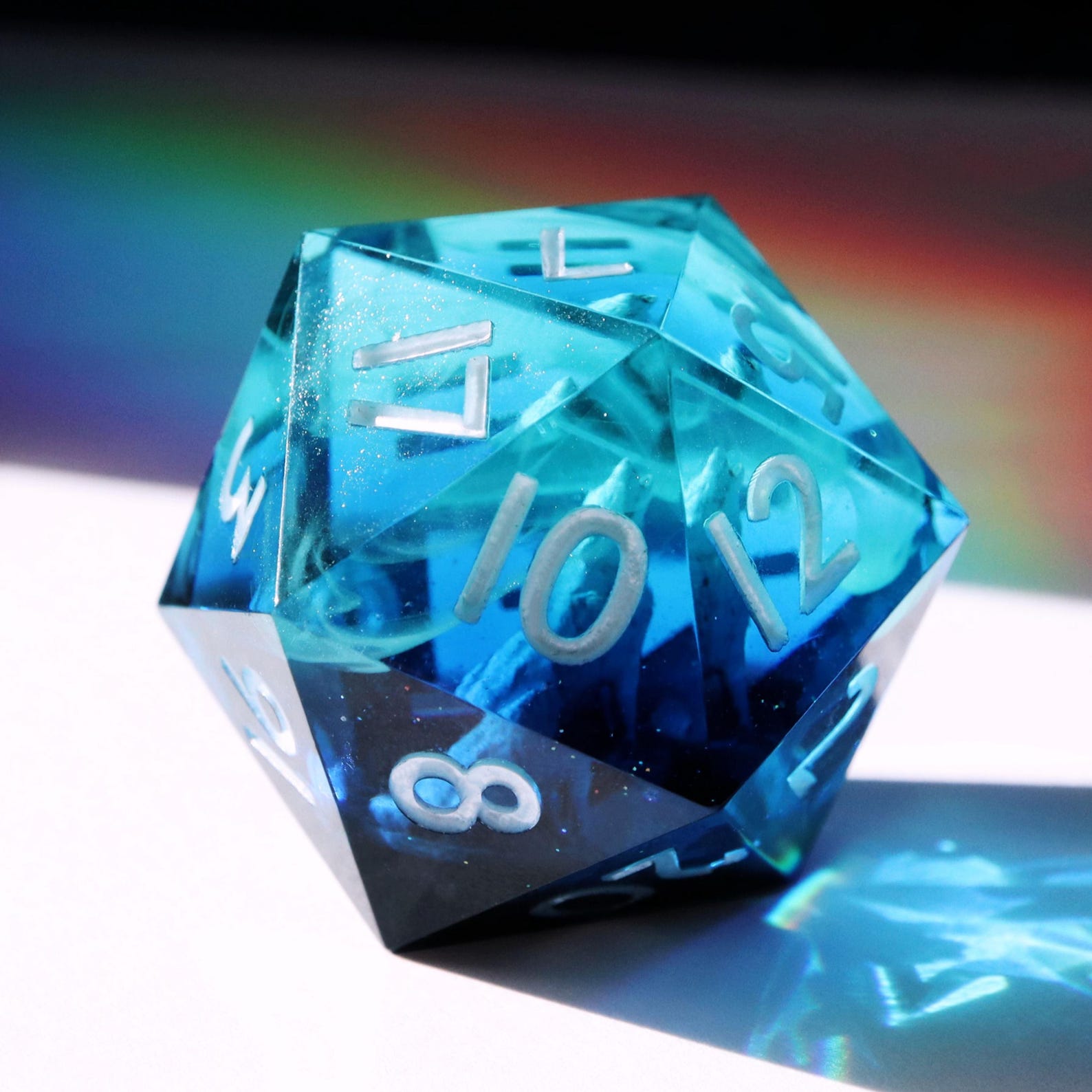 The Stargazer Chonk D20 - Oversized D20, 40mm D20, Handpainted Handmade ...