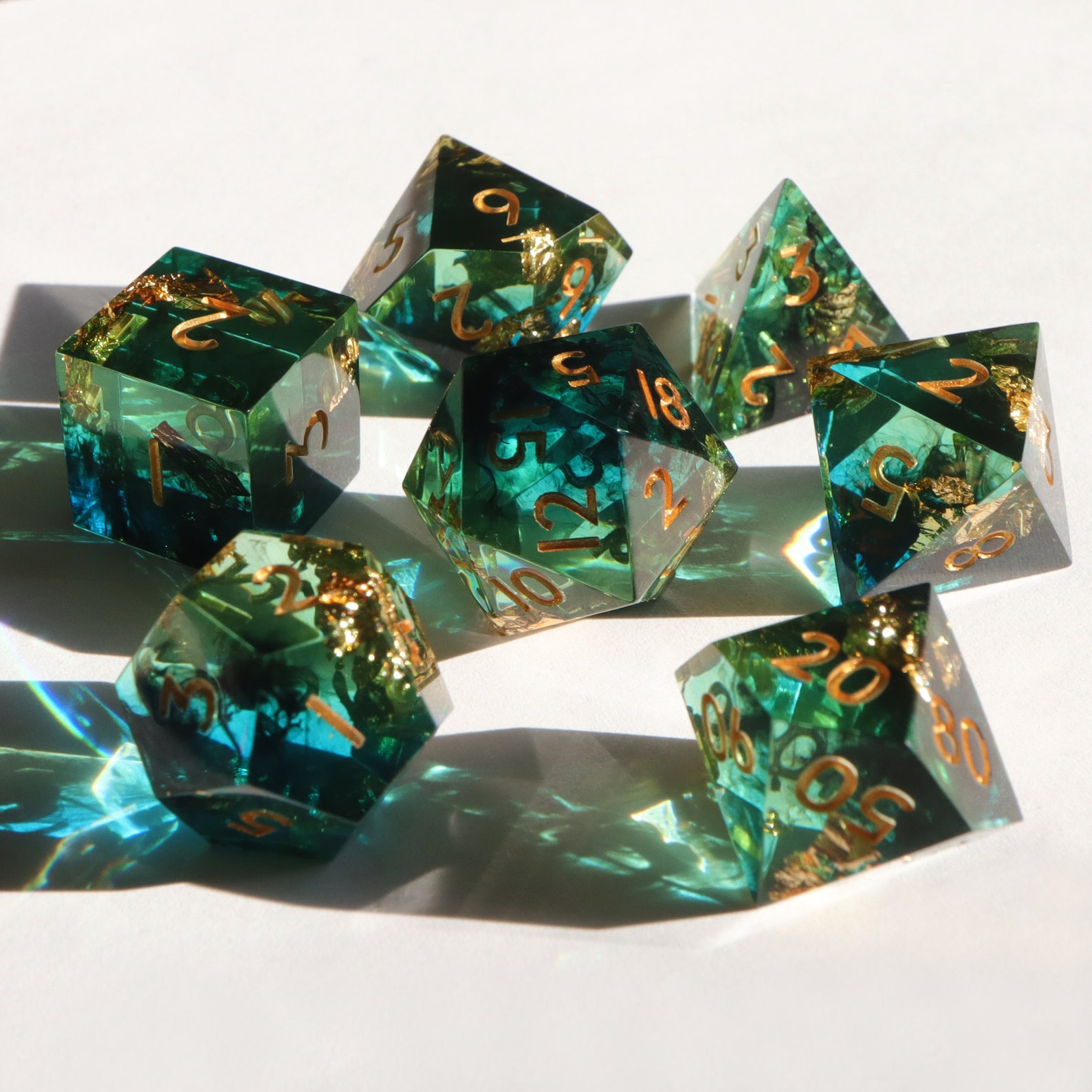 Sublime Blight Green and Black Smoke Handmade Resin Sharp | Etsy UK