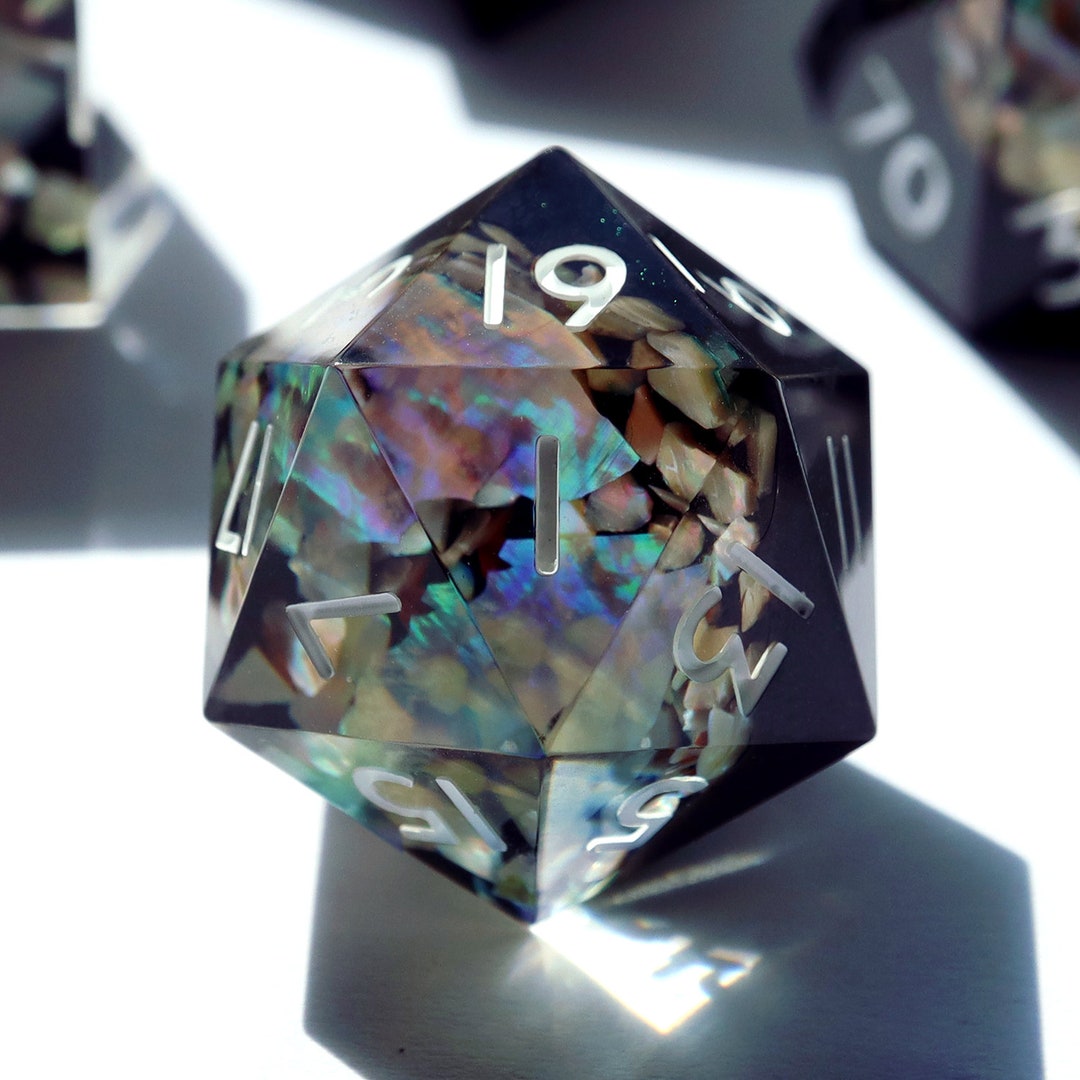 Siren Scales - Handmade Resin Sharp Edge Dnd Dice Set for Dnd, D&D ...
