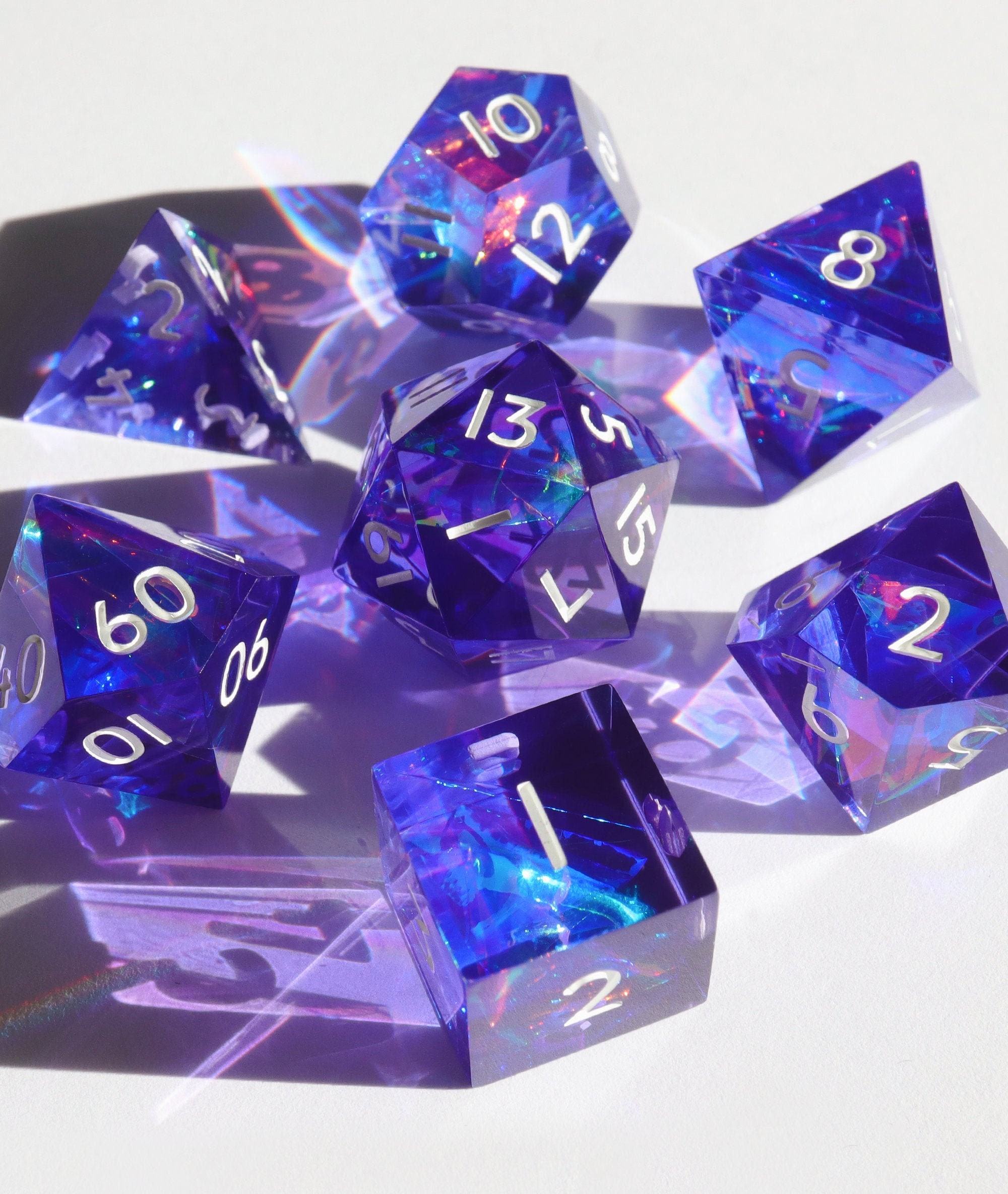 Neon Dreamer Retro Purple Holographic Handmade Resin Sharp - Etsy Canada