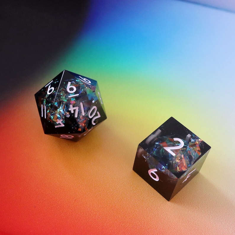 CMYK Rainbow Dice Tray - Dice Rolling Tray for Dnd, Dungeons and ...