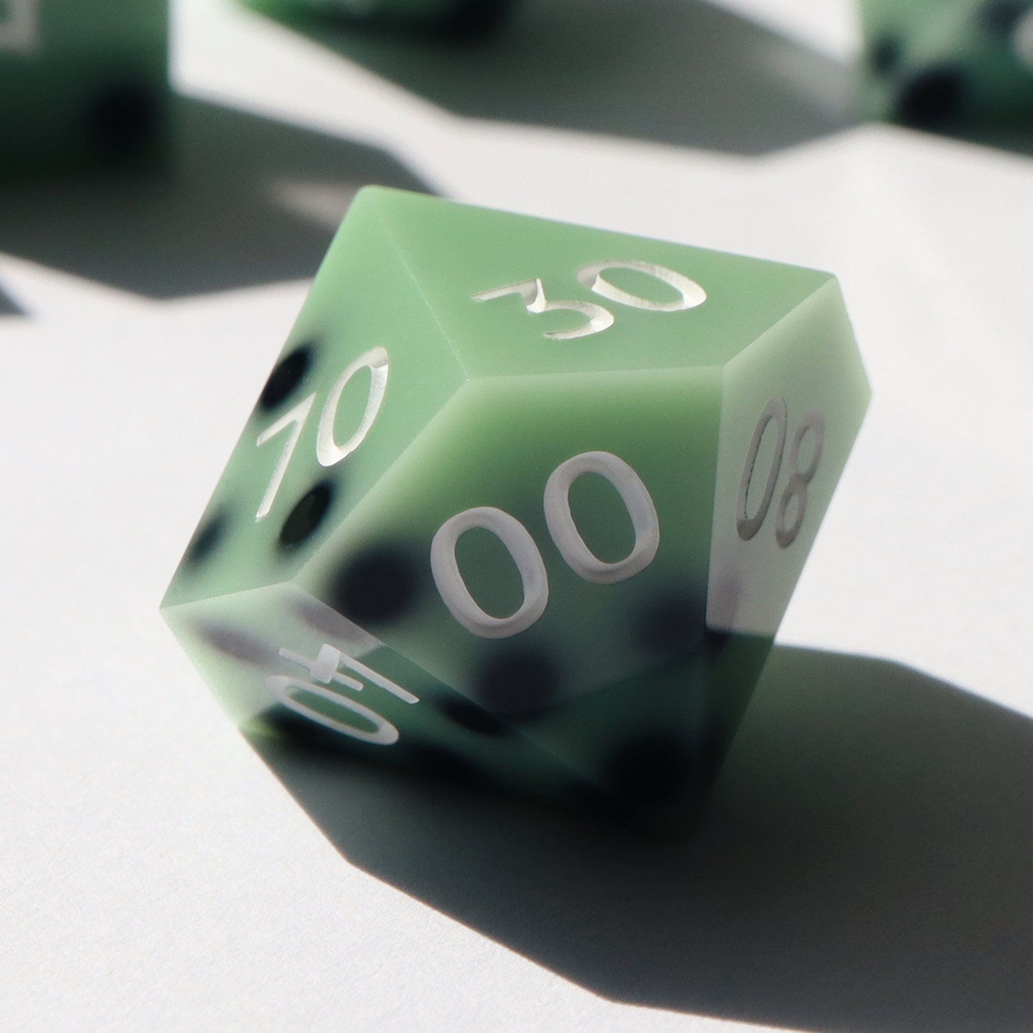 Matcha Milk Tea Boba Dice - Kawaii Dice, Boba Dice, Handmade Resin ...