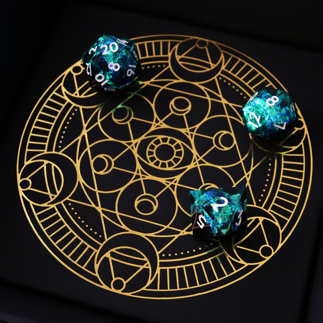 Summoning Circle Dice Tray - Dice Rolling Tray for Dnd, Dungeons and ...