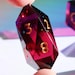 Ruby Crystal 8 Pc Set - Gemstone Handmade Resin Sharp Edge Dnd Dice Set ...