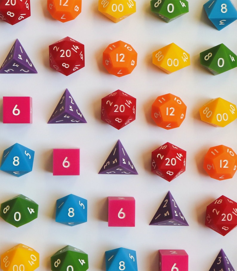 Rainbow Classic Rainbow Palette Matte Handmade Resin Sharp - Etsy