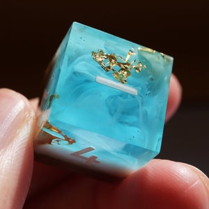 Riptide - Ocean Dice, Beach Dice Dice, Water Dice, Handmade Resin Sharp ...